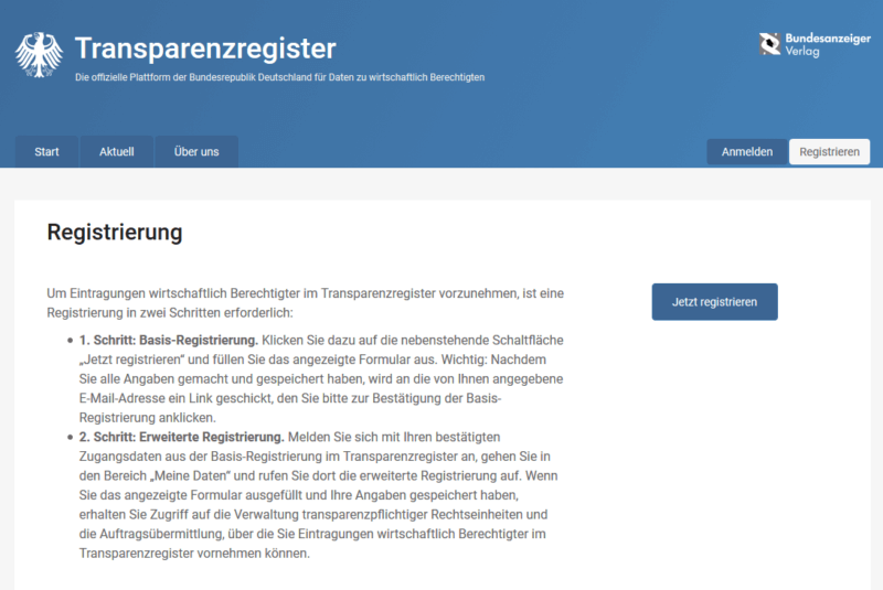 Transparenzregister - Was zum Start am 1. Oktober 2017 zu beachten ist